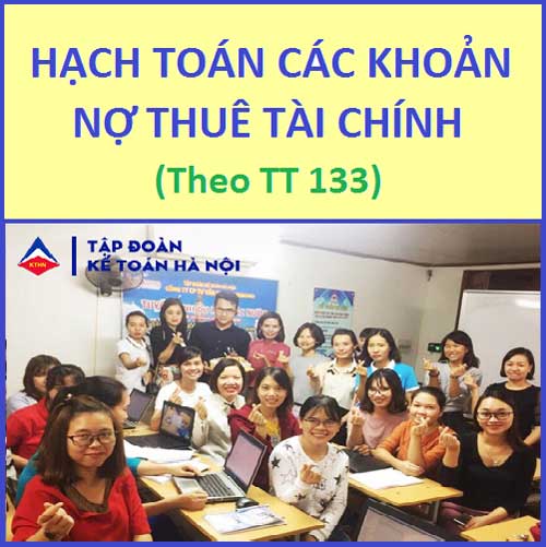 Cách hạch toán các khoản nợ thuê tài chính theo TT133